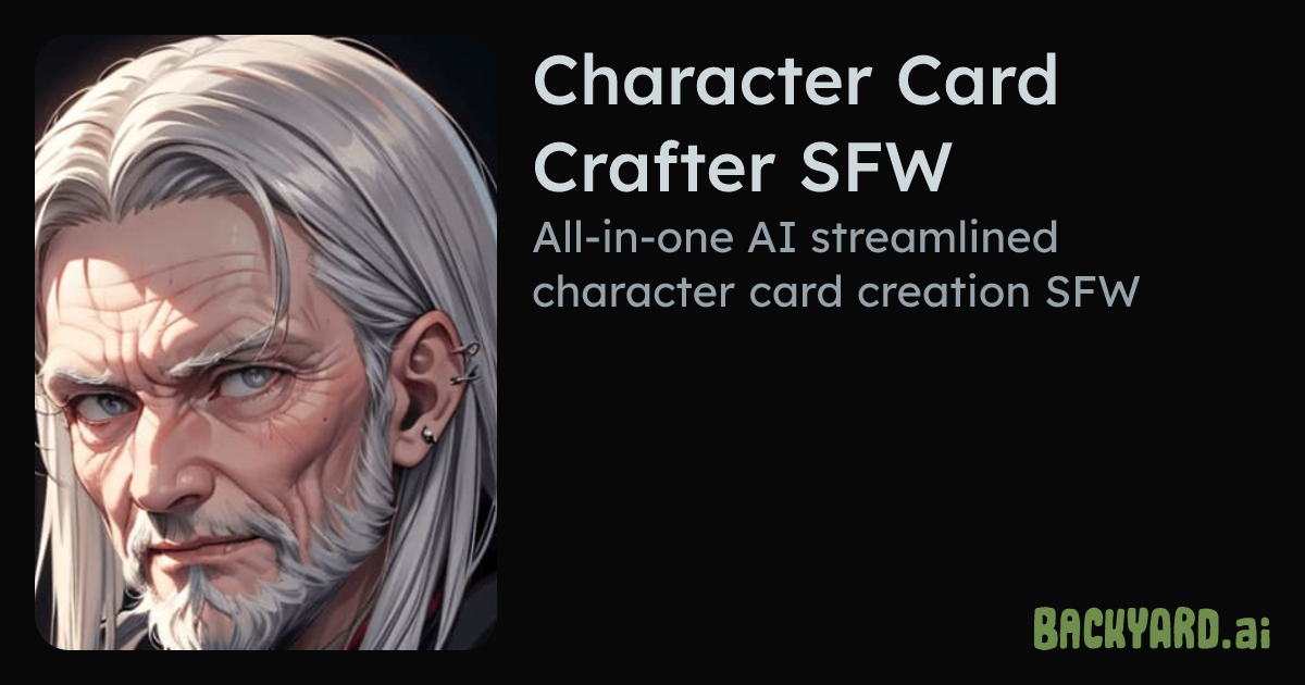 Backyard AI | Character Card Crafter SFW