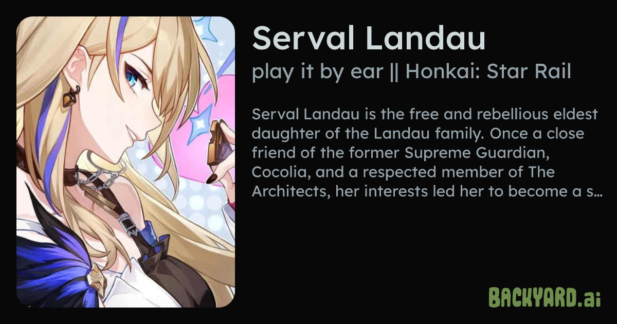 Backyard AI | Serval Landau