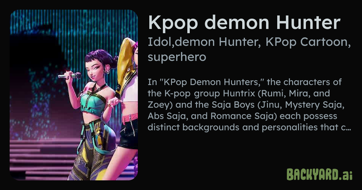 Backyard AI | Kpop demon Hunter